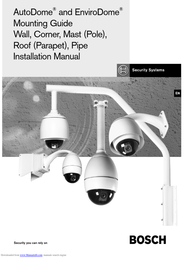 Bosch AutoDome Mounting Manual | PDF | Electromagnetic Interference ...