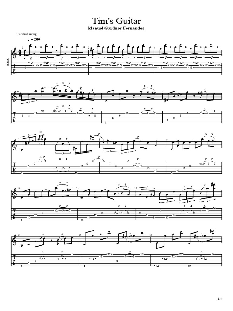 Tim's Guitar | PDF | Musical Instruments | Celtic Musical Instruments