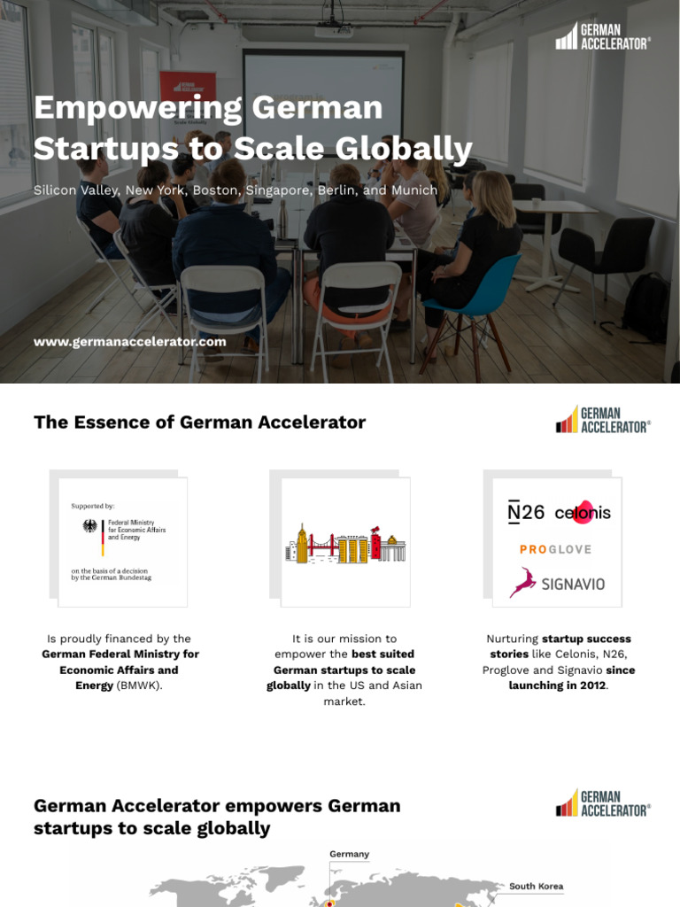 German Accelerator Scouting Presentation (3) - 1 | PDF | Startup ...