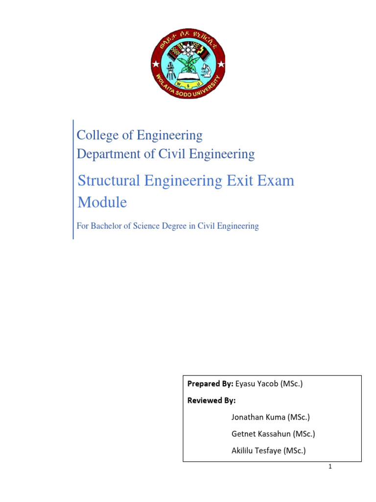 Structural Engineering Module | PDF | Strength Of Materials | Concrete