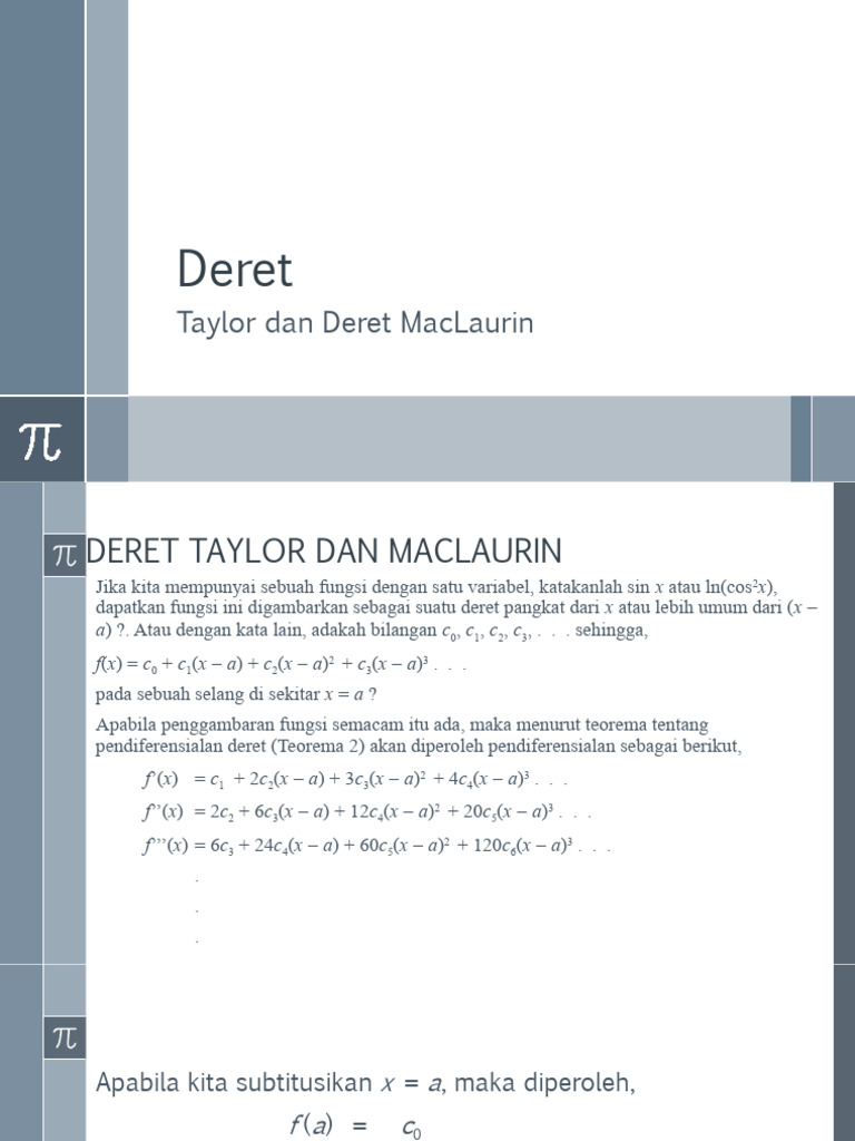 Deret Taylor& MacLaurin | PDF