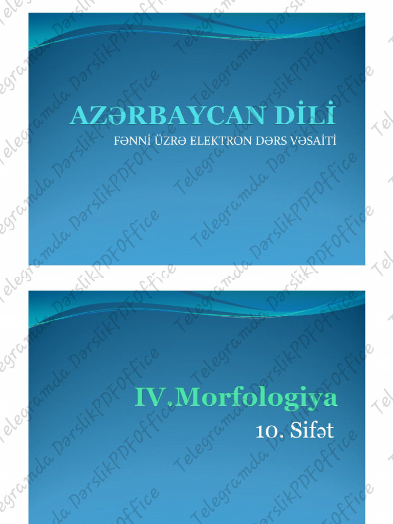 Derslikpdfoffice Sifet Movzu Izahi Konspekt | PDF