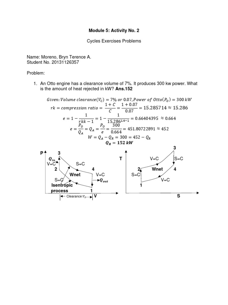 Module 5 Activity No. 2 MORENO | PDF | Energy Technology | Chemistry