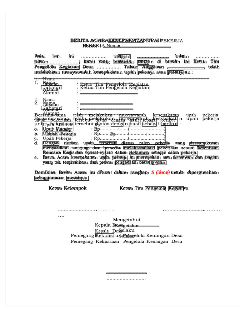 Upah Kerja | PDF | Hukum