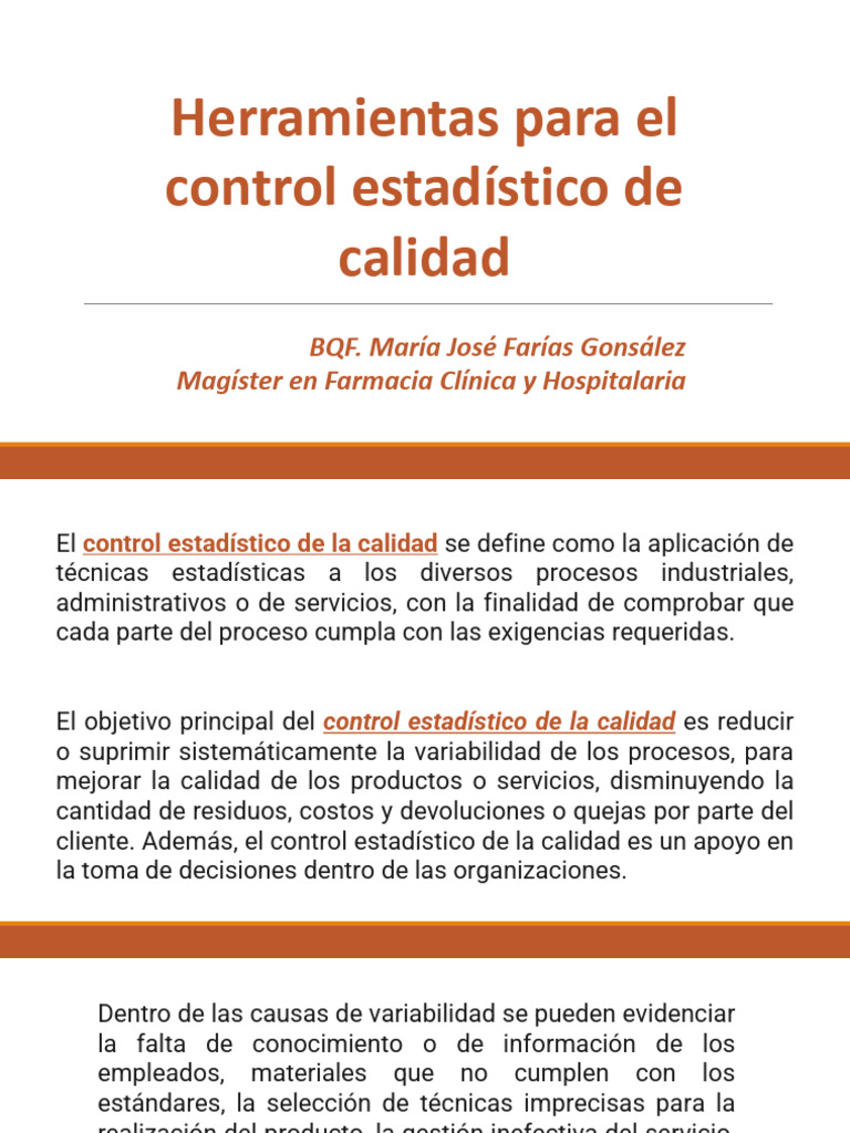 Herramientas de Control Estadistico de Calidad | PDF | Calidad (comercial) | Histograma