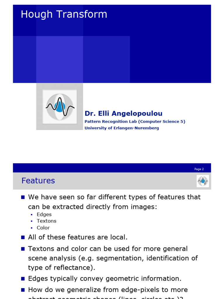 Hough Transform - Pattern Recognition | PDF | Cybernetics ...