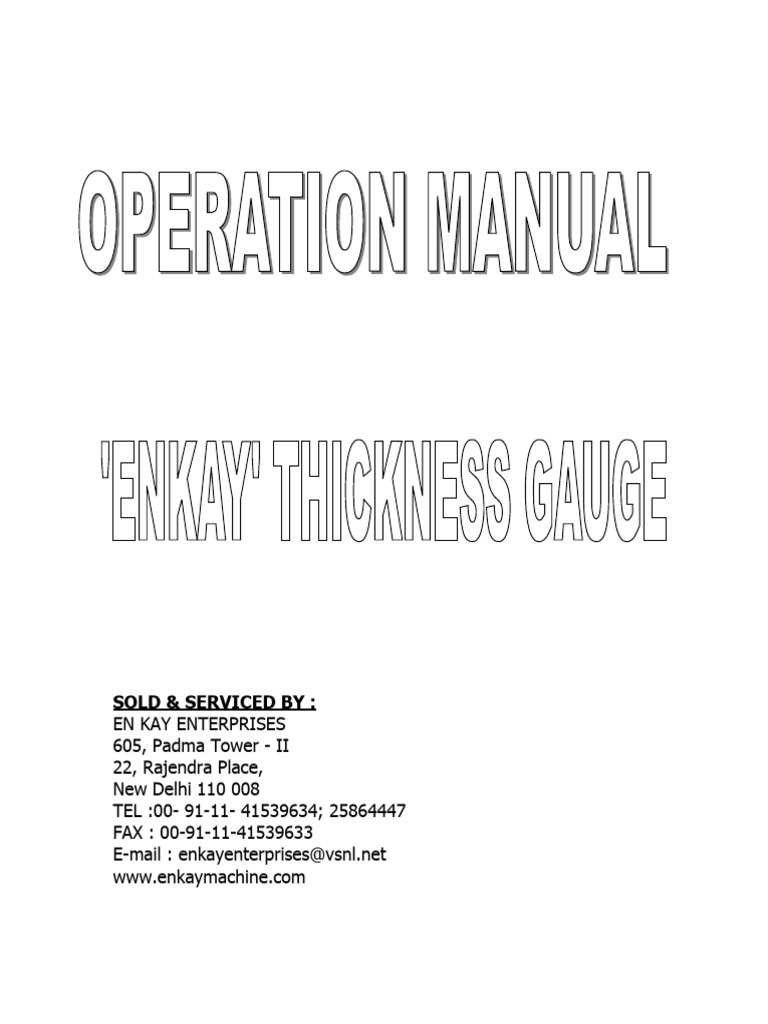 Thickness & Elongation Index Gauge | PDF | Weight | Applied And ...