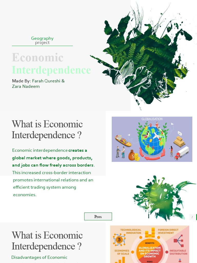 Economic Interdependence | PDF | Economics | Globalization