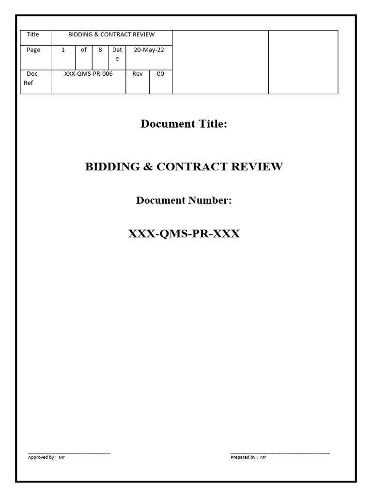 Bid Review Process Overview | PDF | Request For Proposal | Business