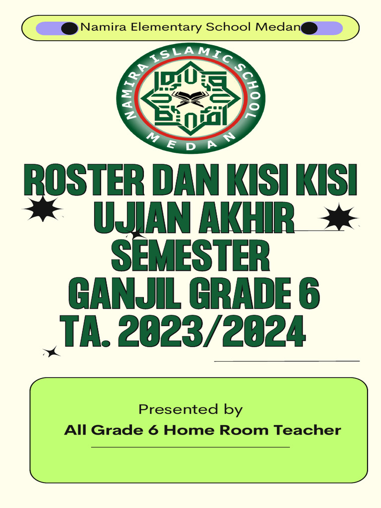 Roster Dan Kisi Uas Grade 6 | PDF | Plants | Botany