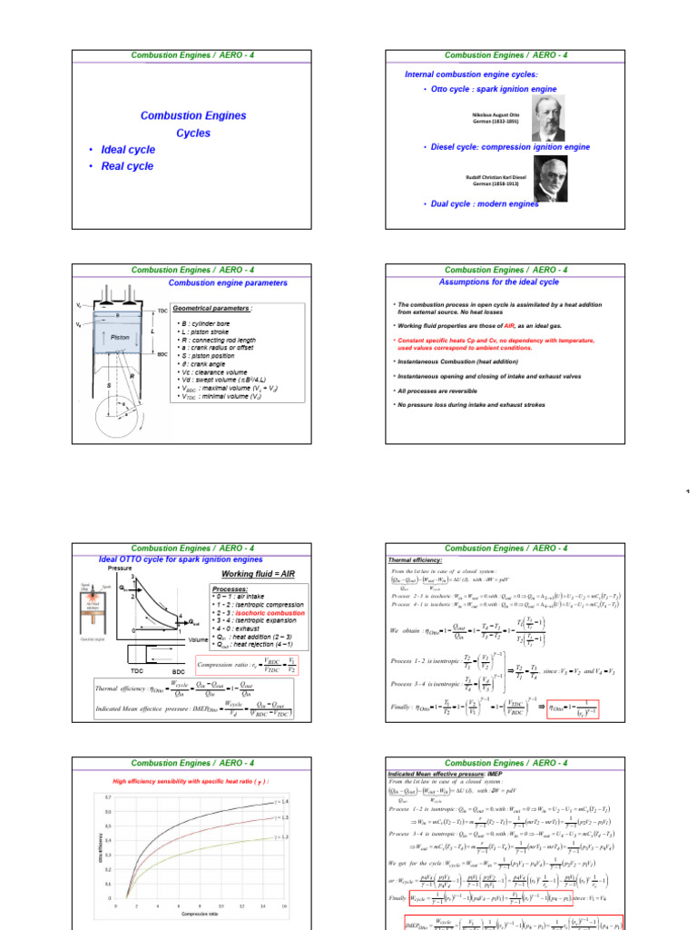 2-Combustion Engine Cycles | PDF | Internal Combustion Engine | Energy ...