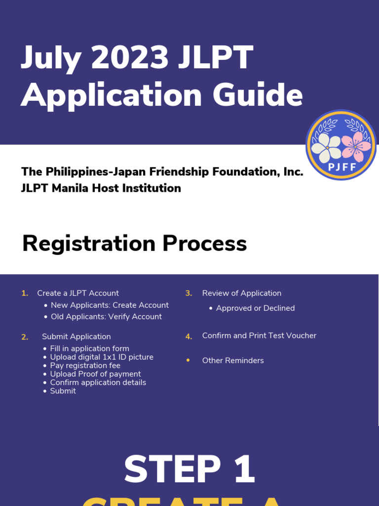 JLPT July 2023 Application Guide | PDF | Login | Password