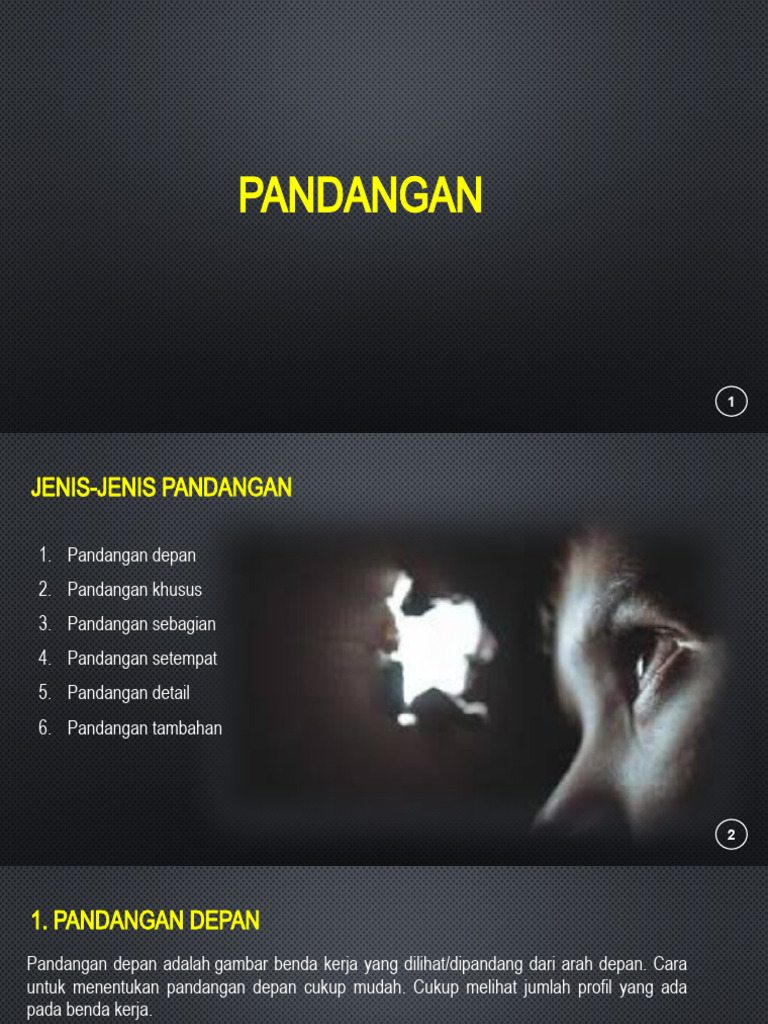 Jenis-Jenis Pandangan dalam Gambar Teknik | PDF