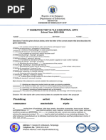 TLE 6 - INDUSTRIAL ARTS Module 1 | PDF | Engraving | Etching