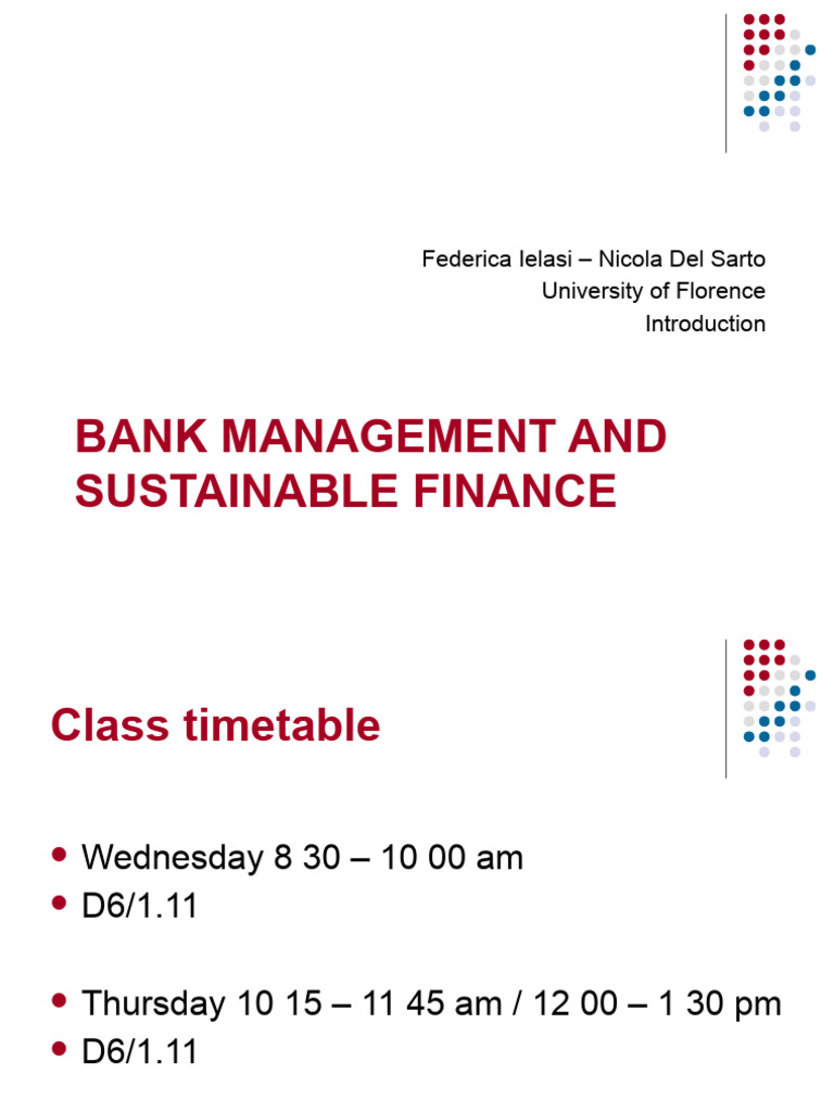 Bank Management Course Overview | PDF | Banks | Economies