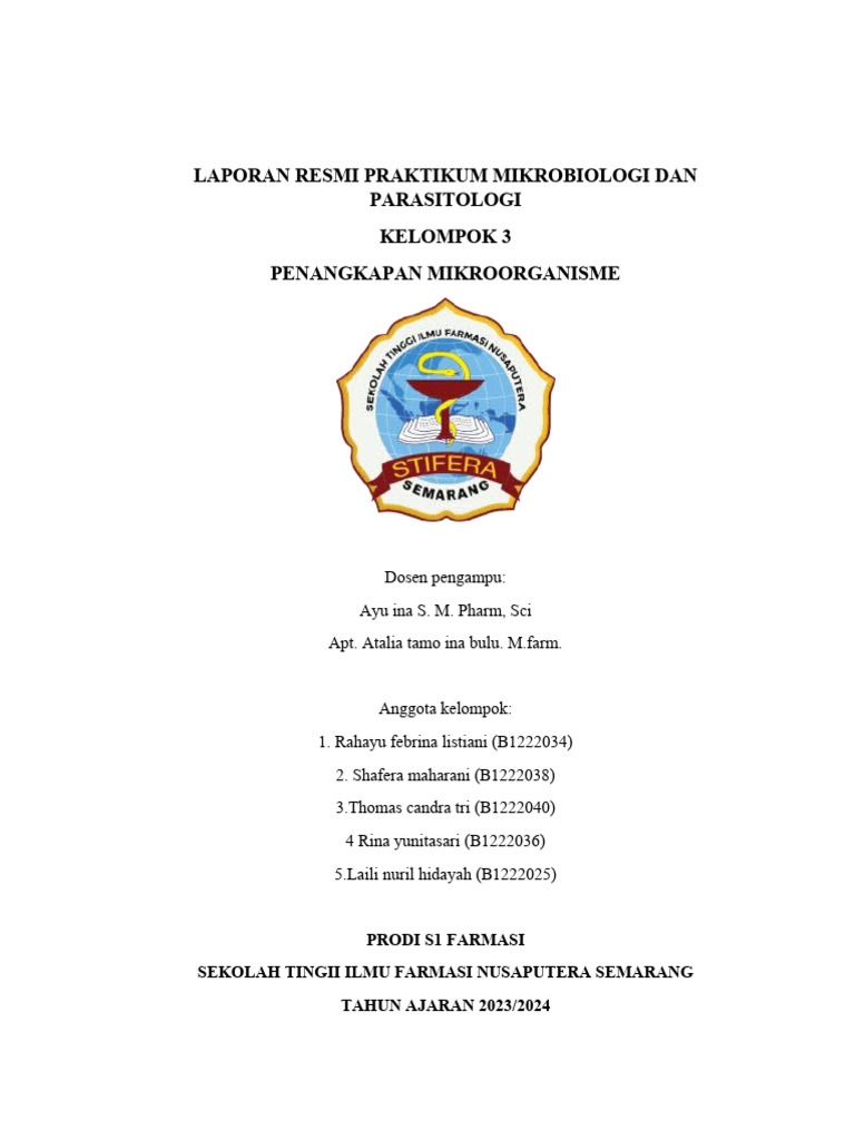 Laporan Resmi Penangkapan Mikroorganisme Kel 3 | PDF