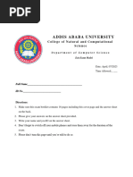 Exit Examination Model Exam For Buma 2023 Academic Year | PDF ...