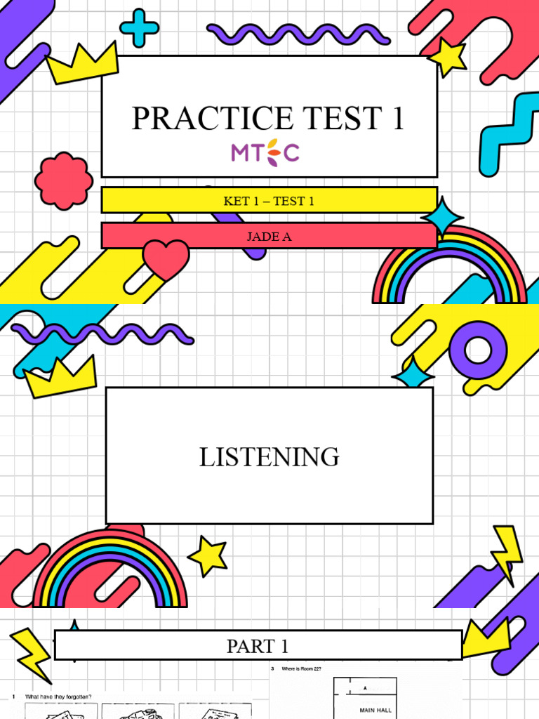 KET Practice Test 1 Overview | PDF