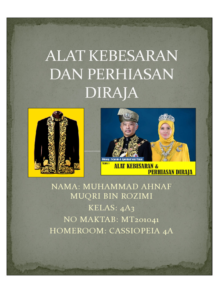 Alat Kebesaran Dan Perhiasan Diraja | PDF