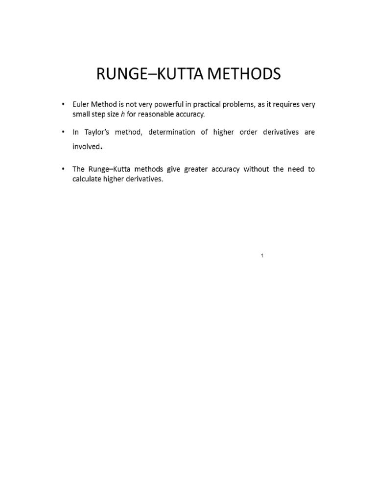 Runge Kutta | PDF