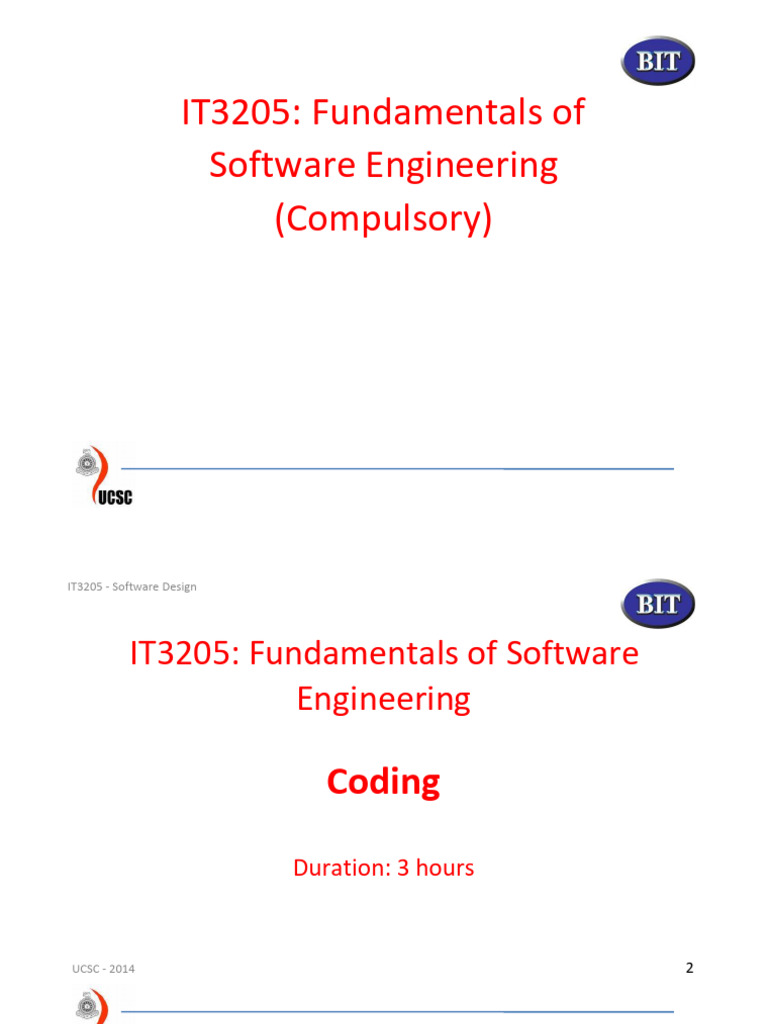 Software Engineering 3 Coding Testing PDF | Download Free PDF ...