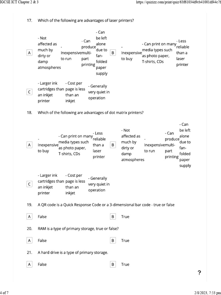 IGCSE ICT Chapters 2 and 3 Overview | PDF