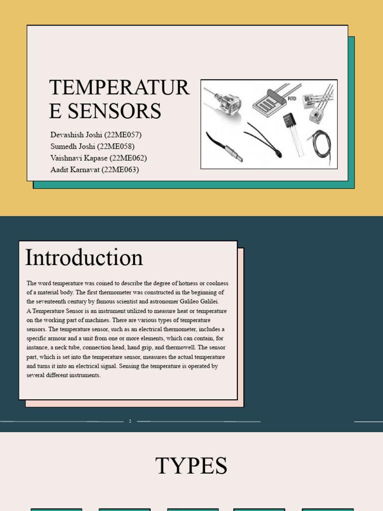 Temperature Sensors | PDF | Thermometer | Thermocouple