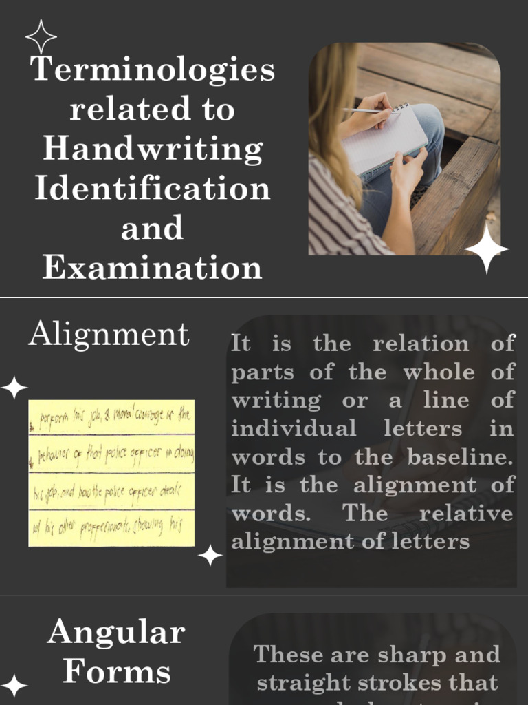Handwriting Identification Terminologies | PDF