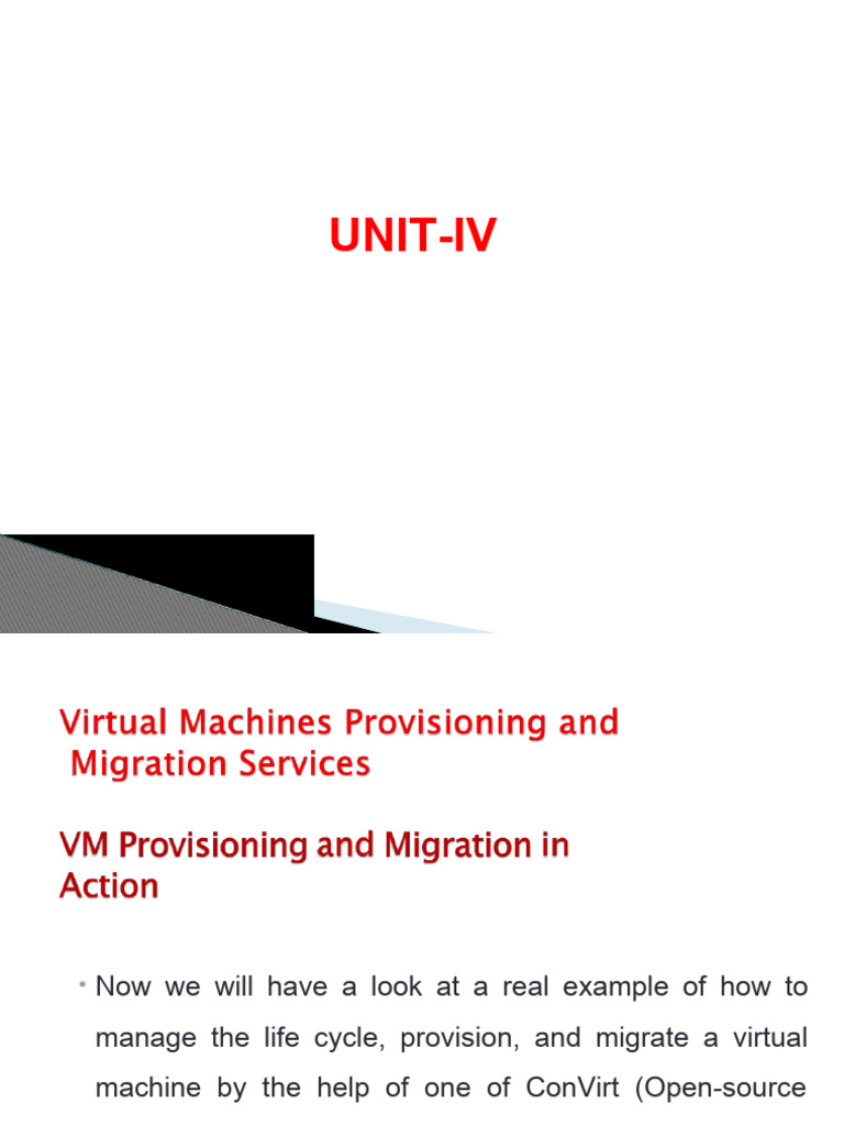 CC Unit-4 | PDF | Cloud Computing | Virtual Machine