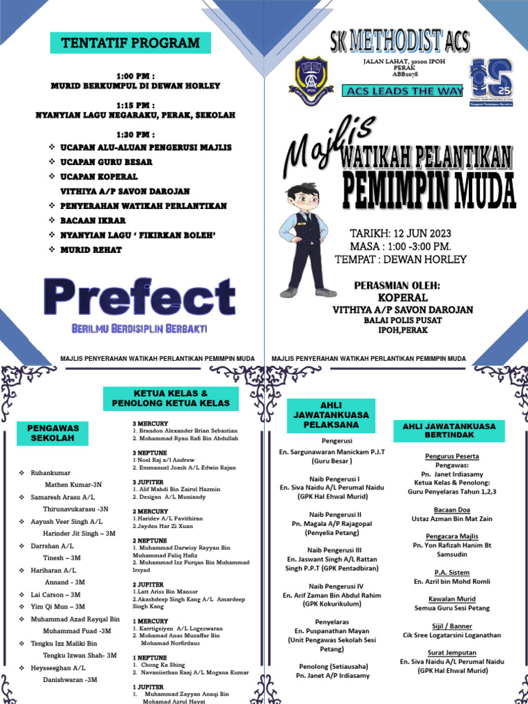 Buku Program Watikah Pengawas Sesi Petang New | PDF