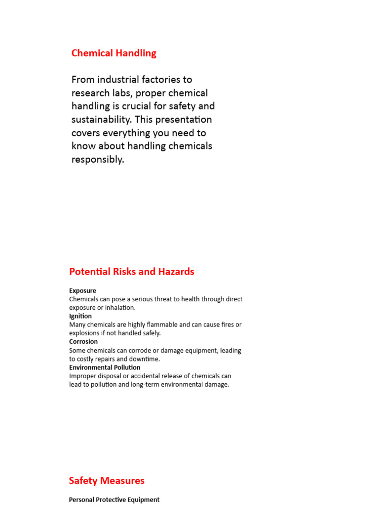 Chemical Safety for Industry Pros | PDF