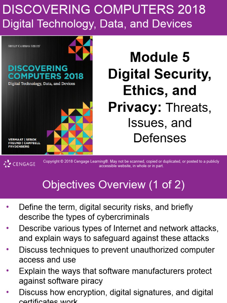DC18 - M05 Digital Security, Ethics, and Privacy | PDF | Backup ...