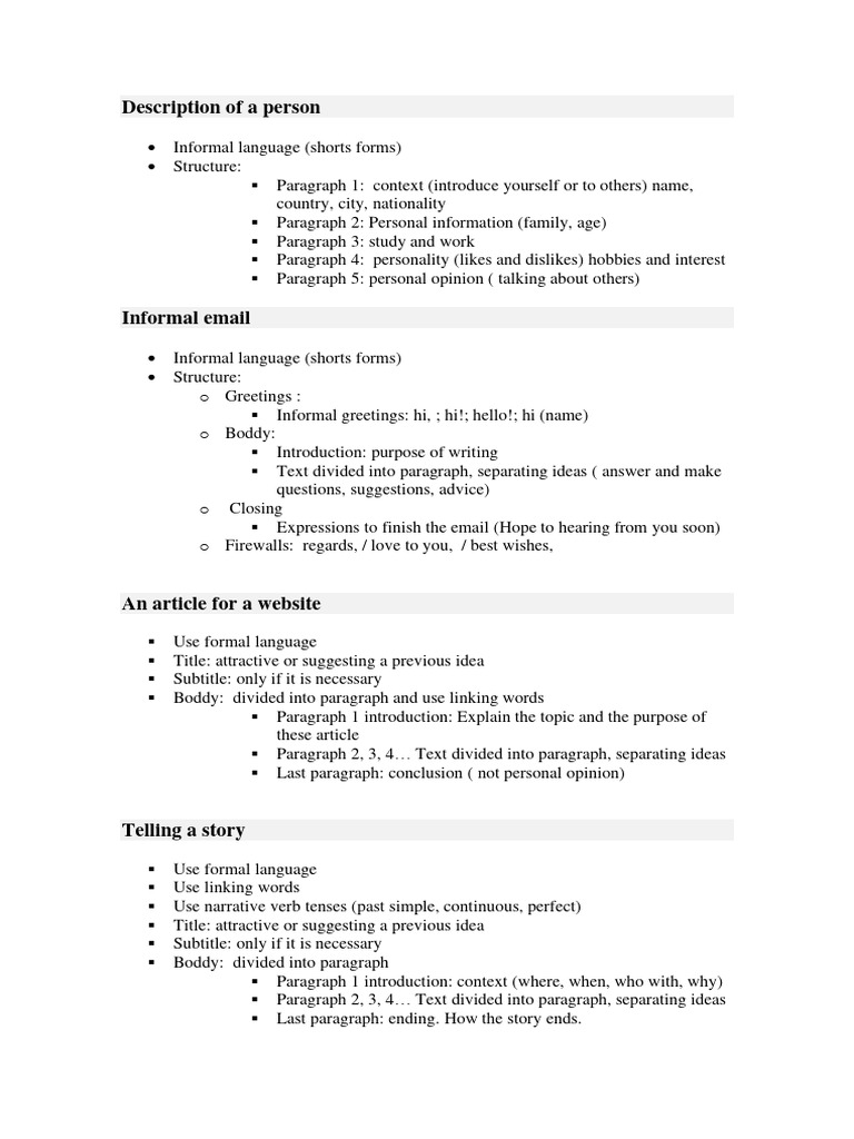 b1 Text Types | PDF | Paragraph | Argument