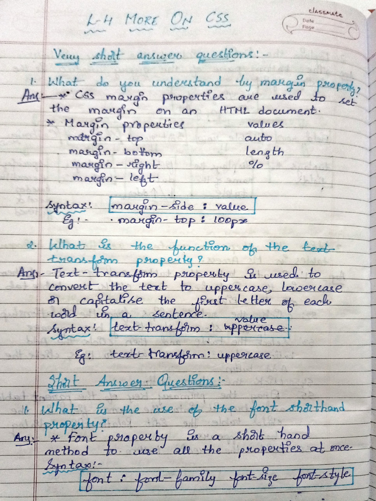 Lesson-4 Computer Notes | PDF | Web Design