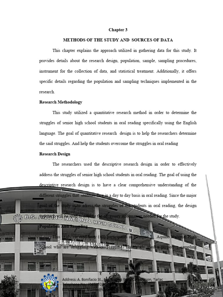 Chapter 3 Grp1 | Download Free PDF | Survey Methodology | Sampling (Statistics)