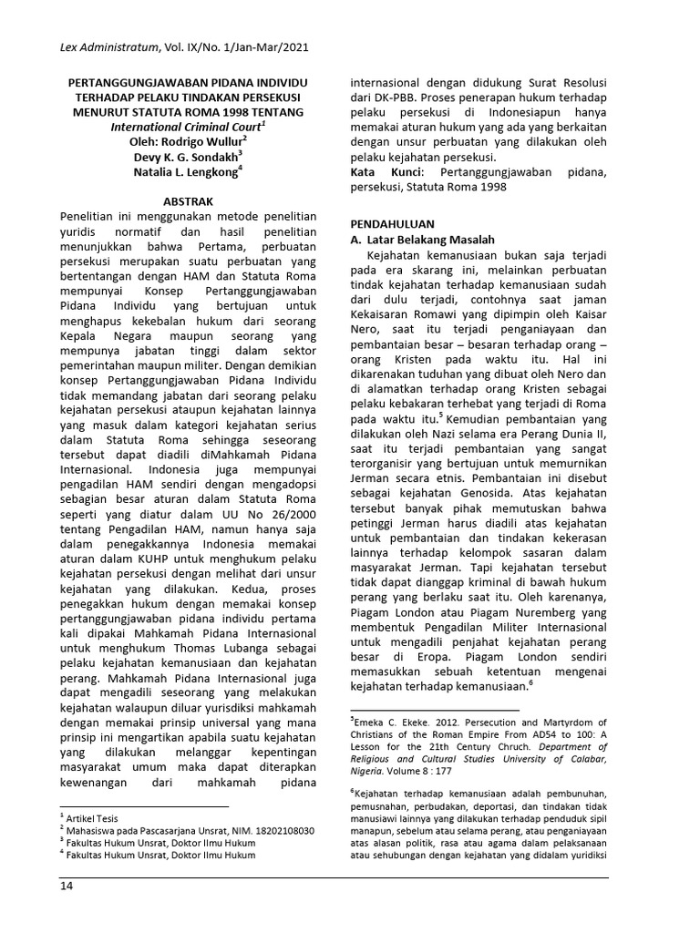HSM administratum,+2.+Rodrigo+Wullur | PDF | Sejarah | Fiksi Misteri, Thriller, & Kejahatan