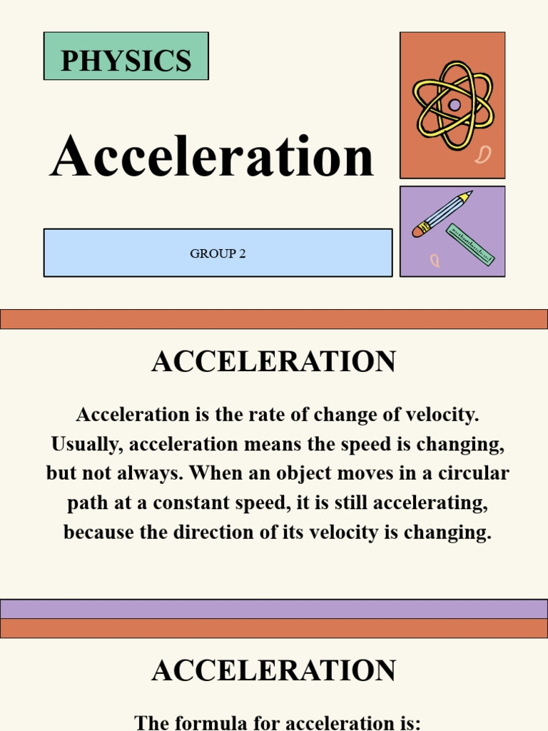 PHYSICS Acceleration | PDF