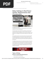 IDMT Relay Setting Calculations | PDF | Relay | Electrical Components
