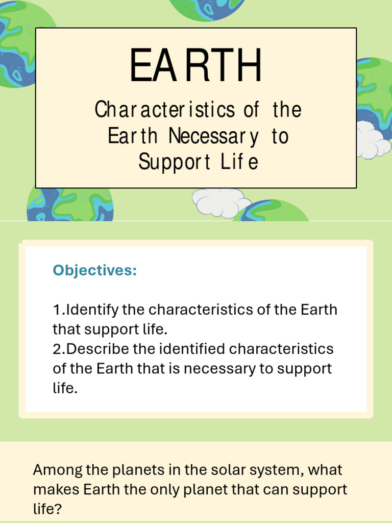 Characteristics of Earth | PDF | Earth | Water