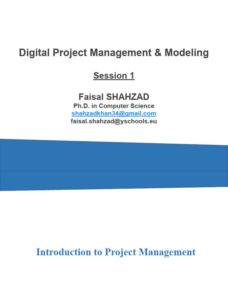 Project Management-Session 1. | PDF | Scrum (Software Development) | Project Management