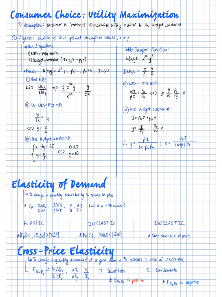 Different Formulas | PDF | Elasticity (Economics) | Economic Indicators
