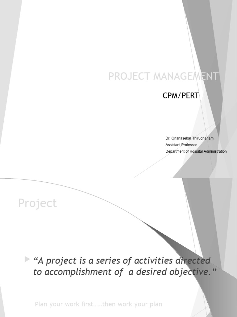 Pert & CPM | PDF | Applied Mathematics | Systems Science