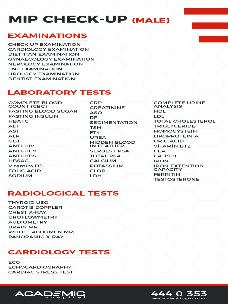 Mip Check-Up Male | PDF