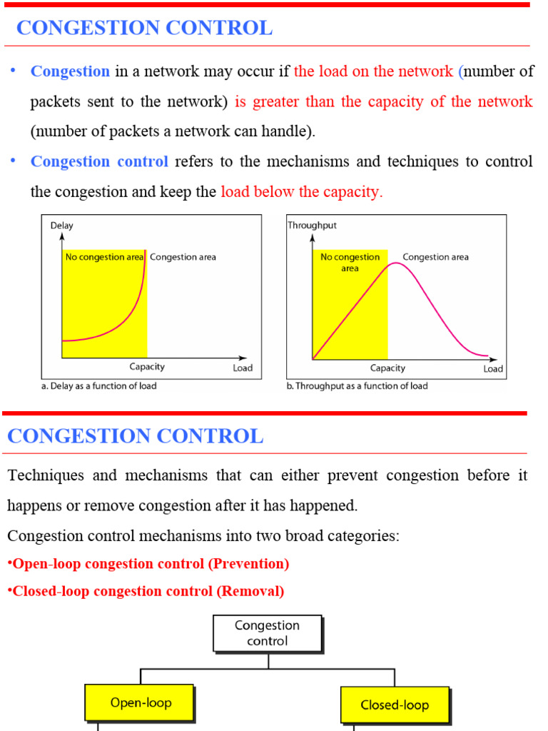 CN Unit-2 Congestion, SCTP, Qos | PDF | Network Congestion | Transmission Control Protocol