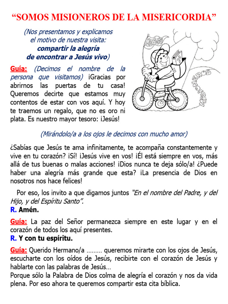 Guia para Ser Misioneros | PDF | Jesús | Bendición