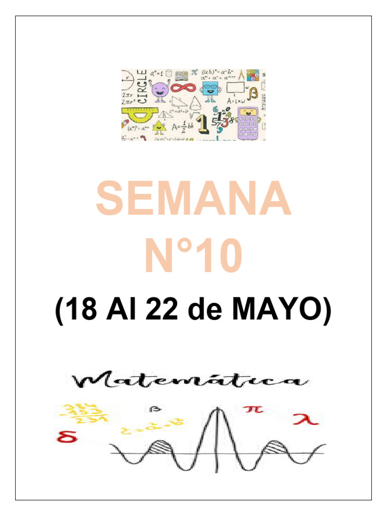 Caratula Matematicas Semana | PDF Caratula Matematicas Semana | PDF
