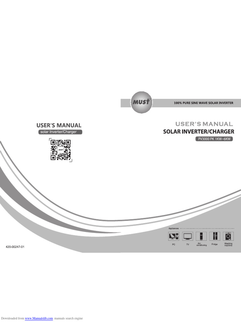 pv3000 PK | PDF | Power Inverter | Alternating Current