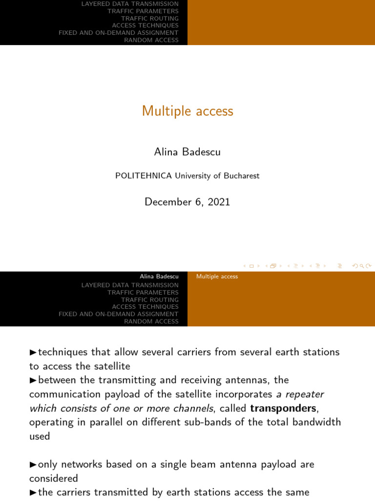 Multiple Access | PDF | Channel Access Method | Computer Network