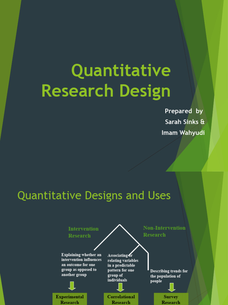 Quantitative Research Design | PDF | Quantitative Research | Research ...