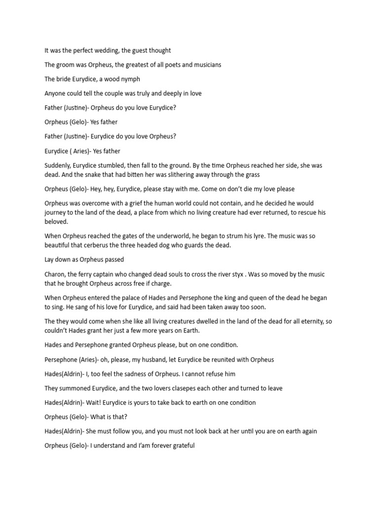 Document 1 3 | PDF | Orpheus | Hades